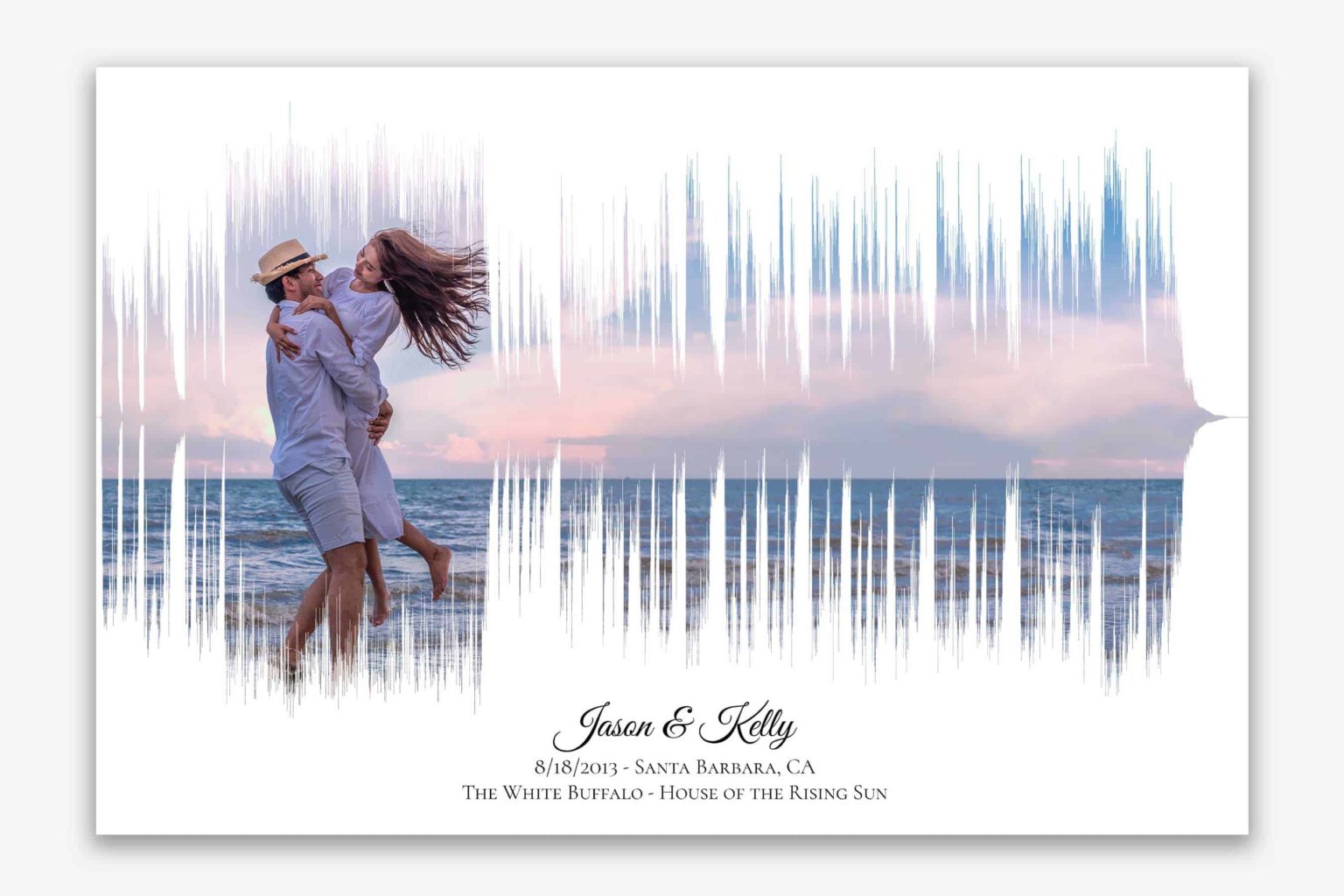 Soundwave Picture™ with Photo - Sound Wave Picture™